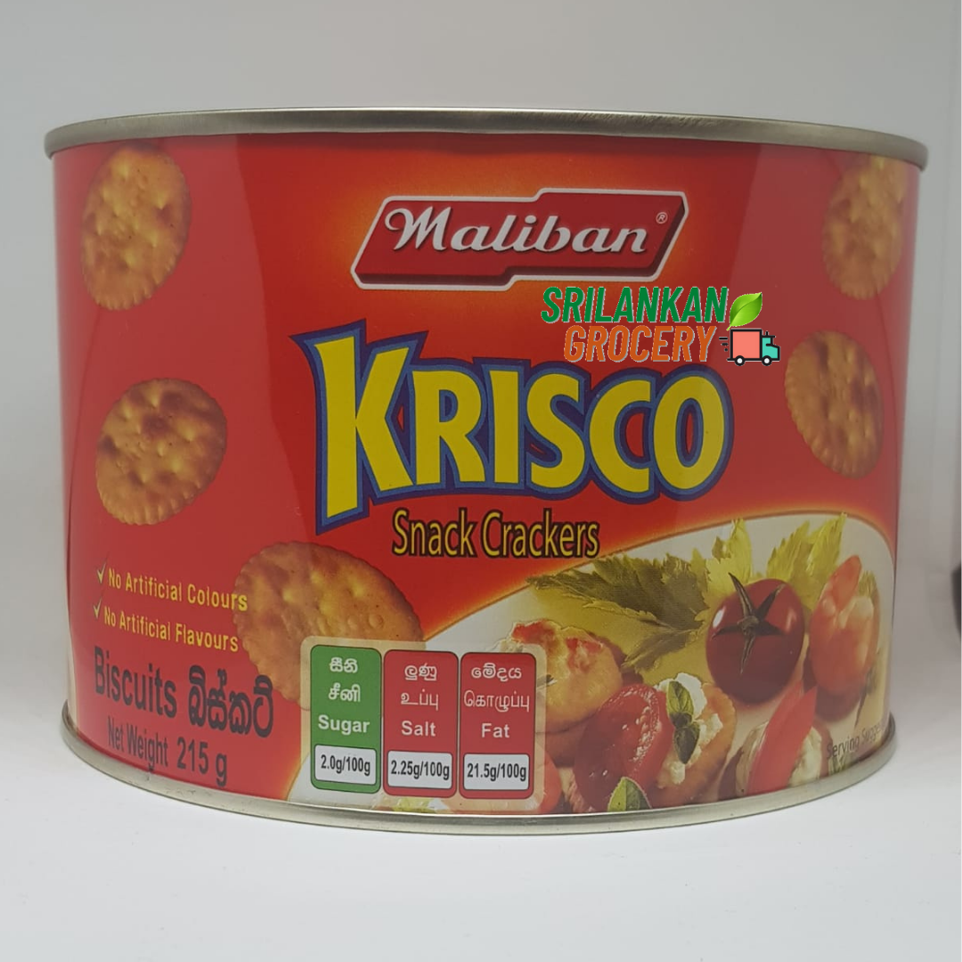Maliban Krisco Snack Crackers 215g – Srilankan Grocery Store